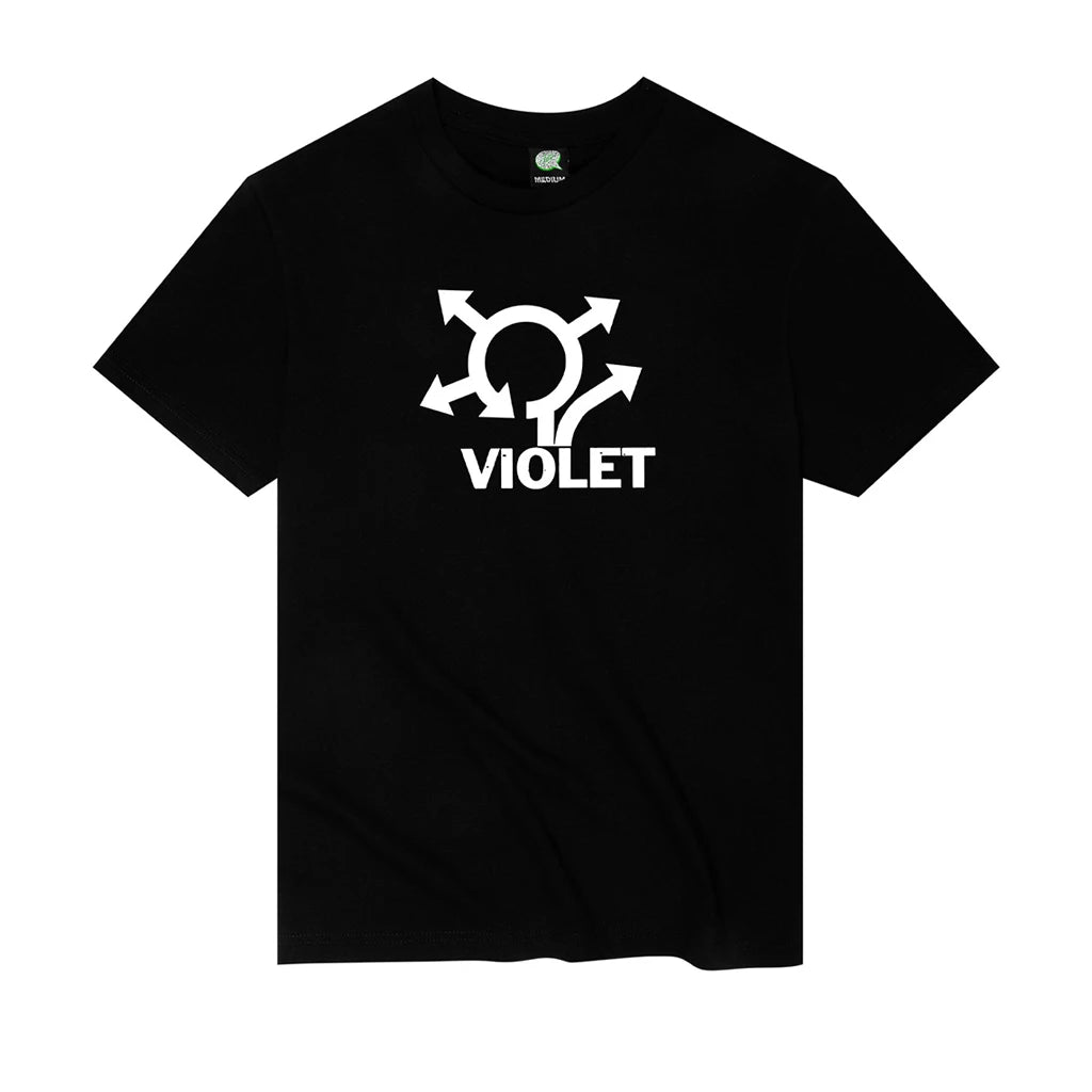 Violet Skateboards Where Do You Think You Are Going Tee Shirt - Black ...