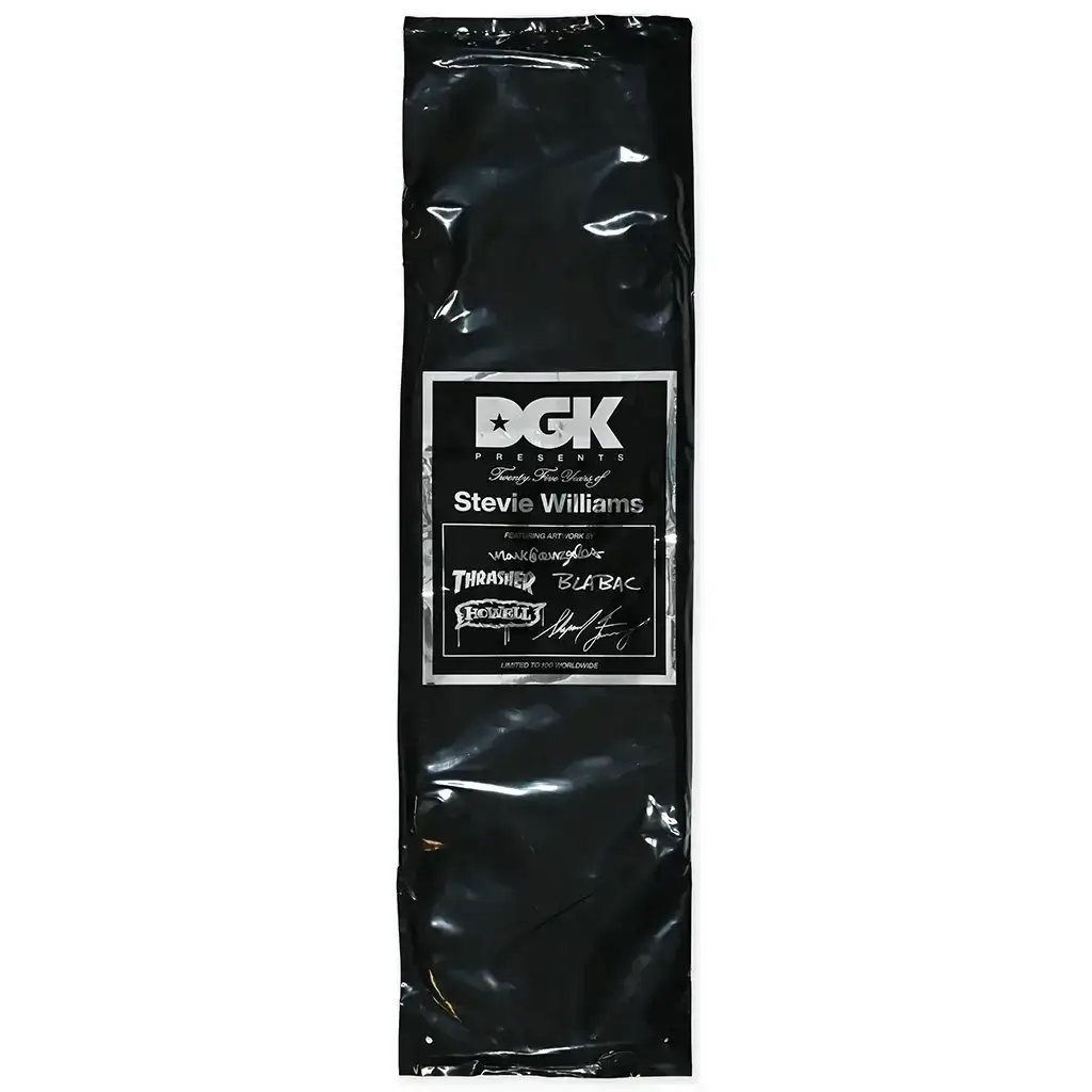 DGK Skateboards 25 Years of Stevie Black Bag Deck 8.25 – No Comply ...