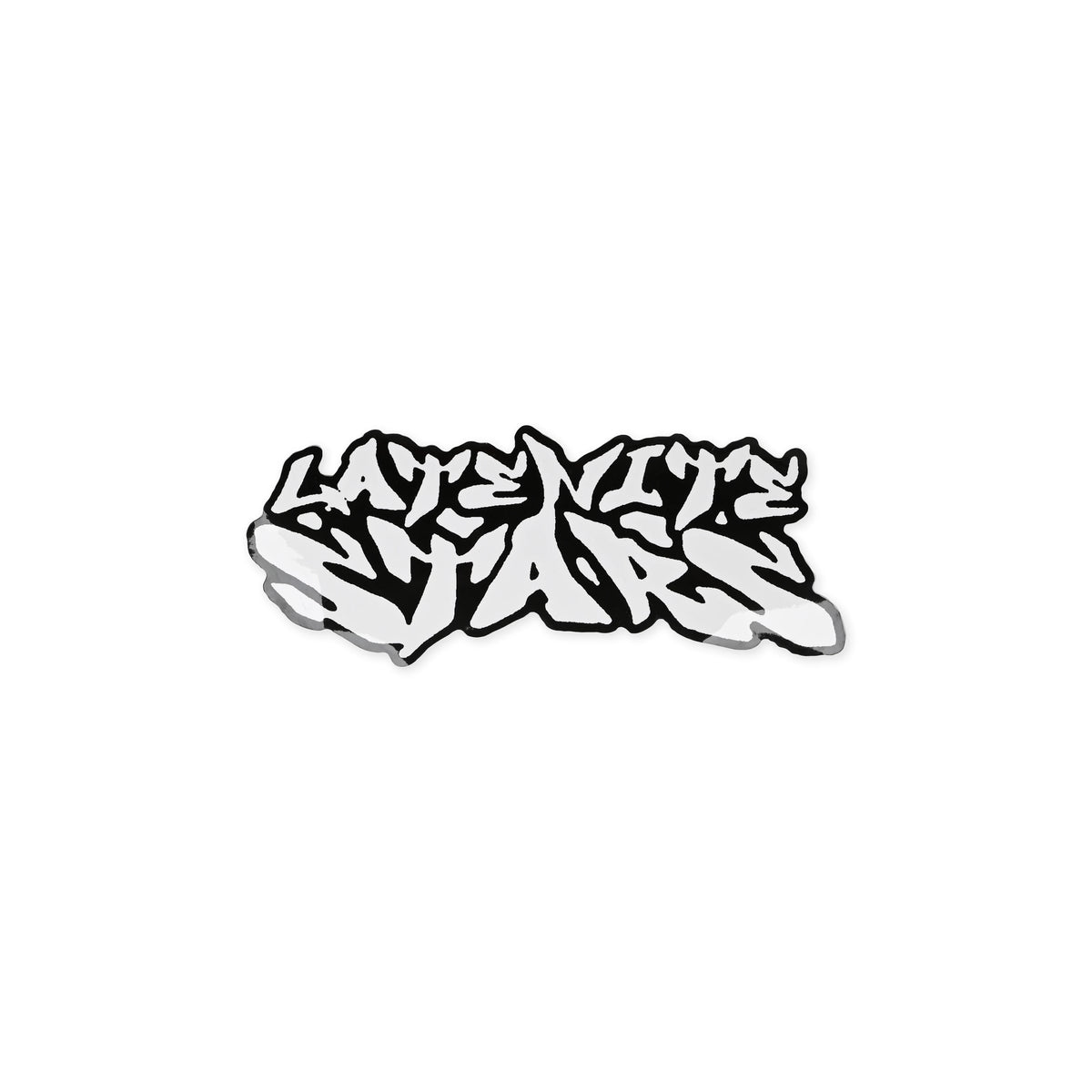 Late Nite Stars Logo Sticker - White – No Comply Skateshop