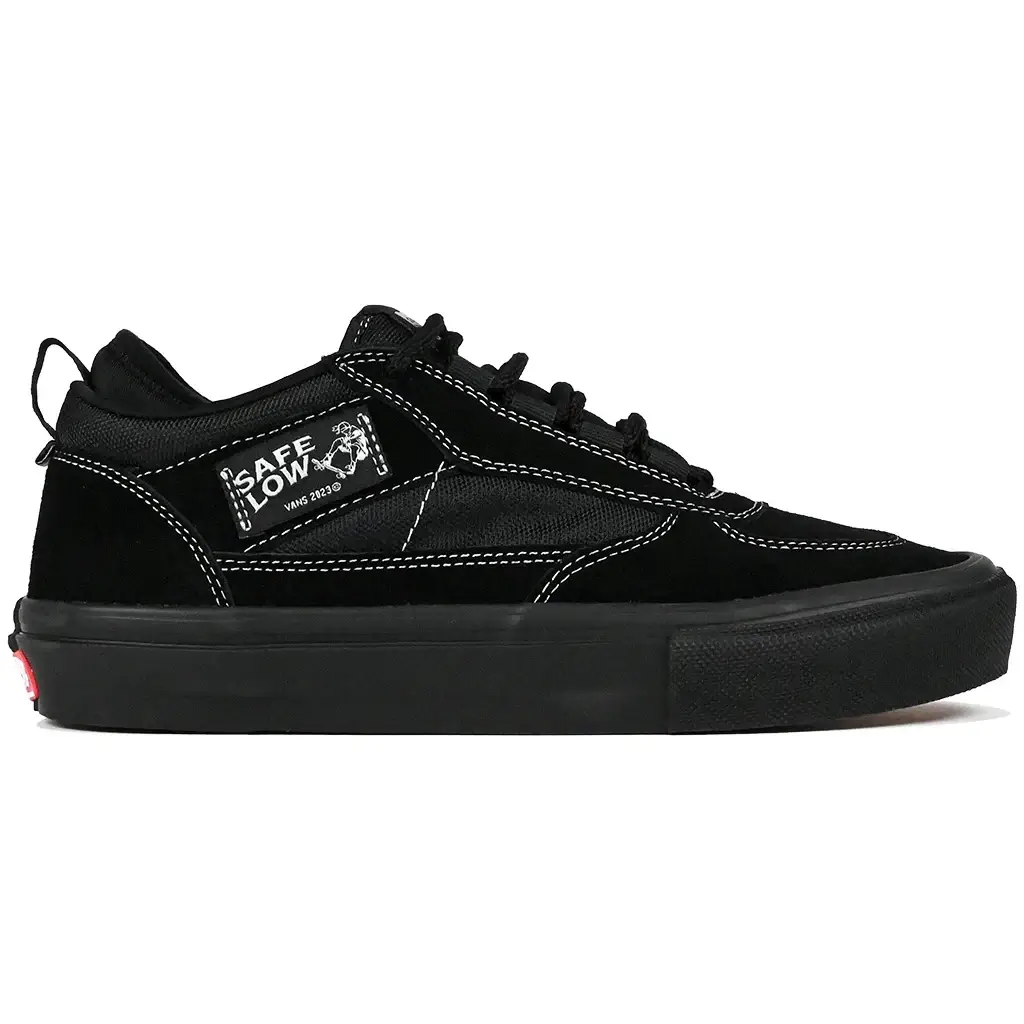 Vans Skate Safe Low Skateboarding Shoe - Black/Black | Skate Shoes – No ...